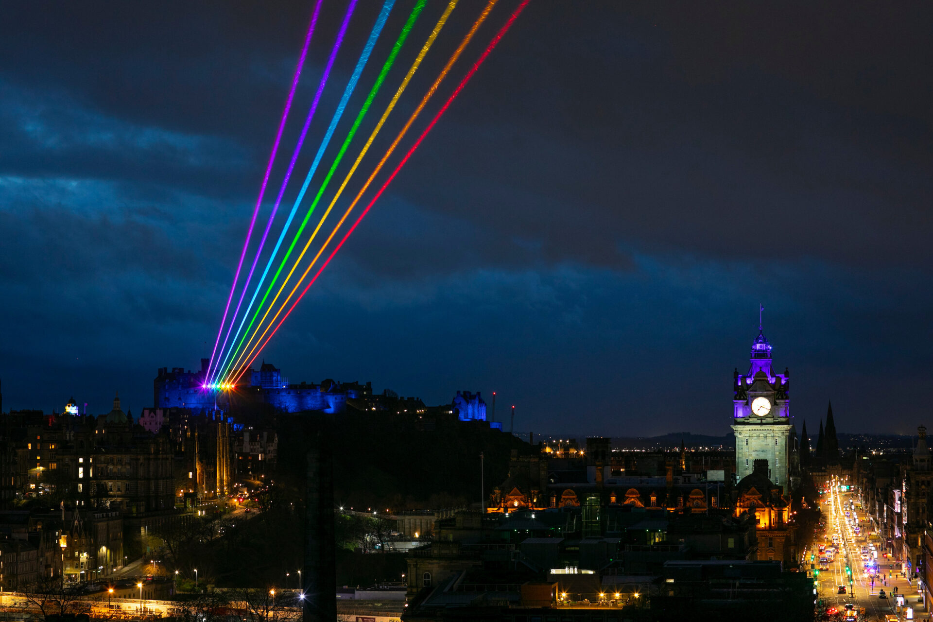 Global Rainbow from Edinburgh Castle - Burns & Beyond :Burns & Beyond